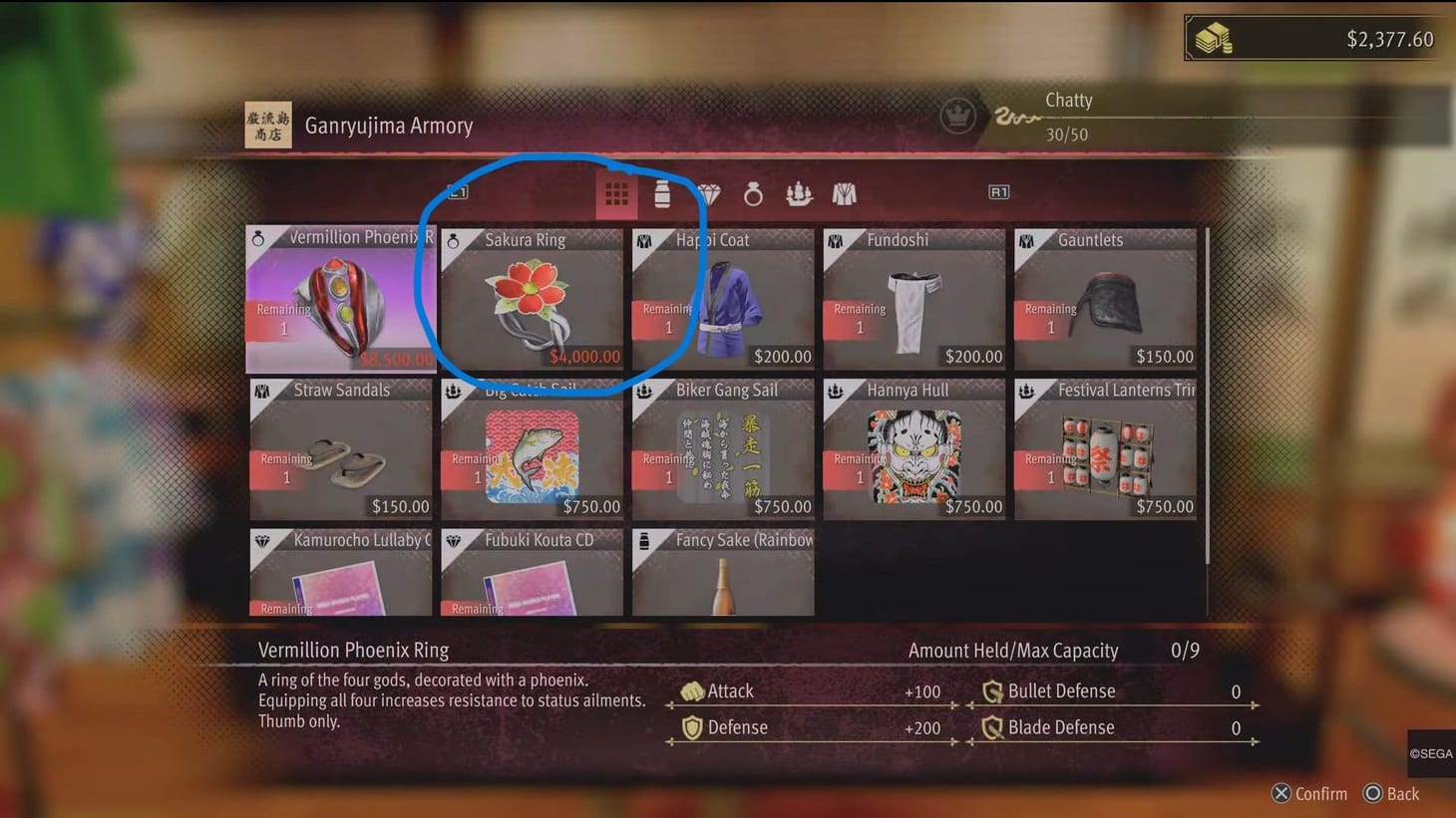7 best early-game Rings you should get in Like A Dragon Pirate Yakuza ...