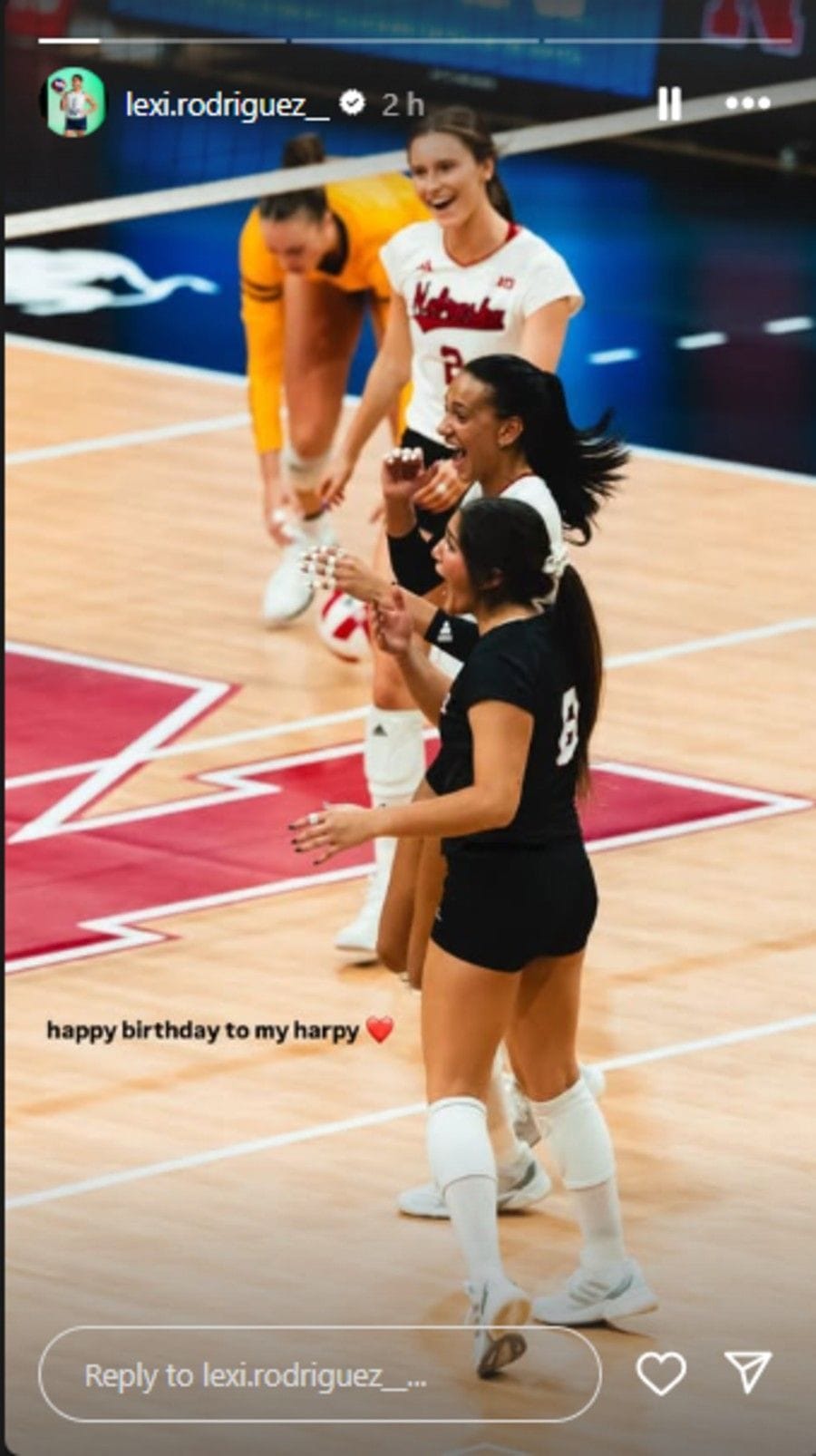 "Grateful to play alongside you"- Former Nebraska Volleyball player ...