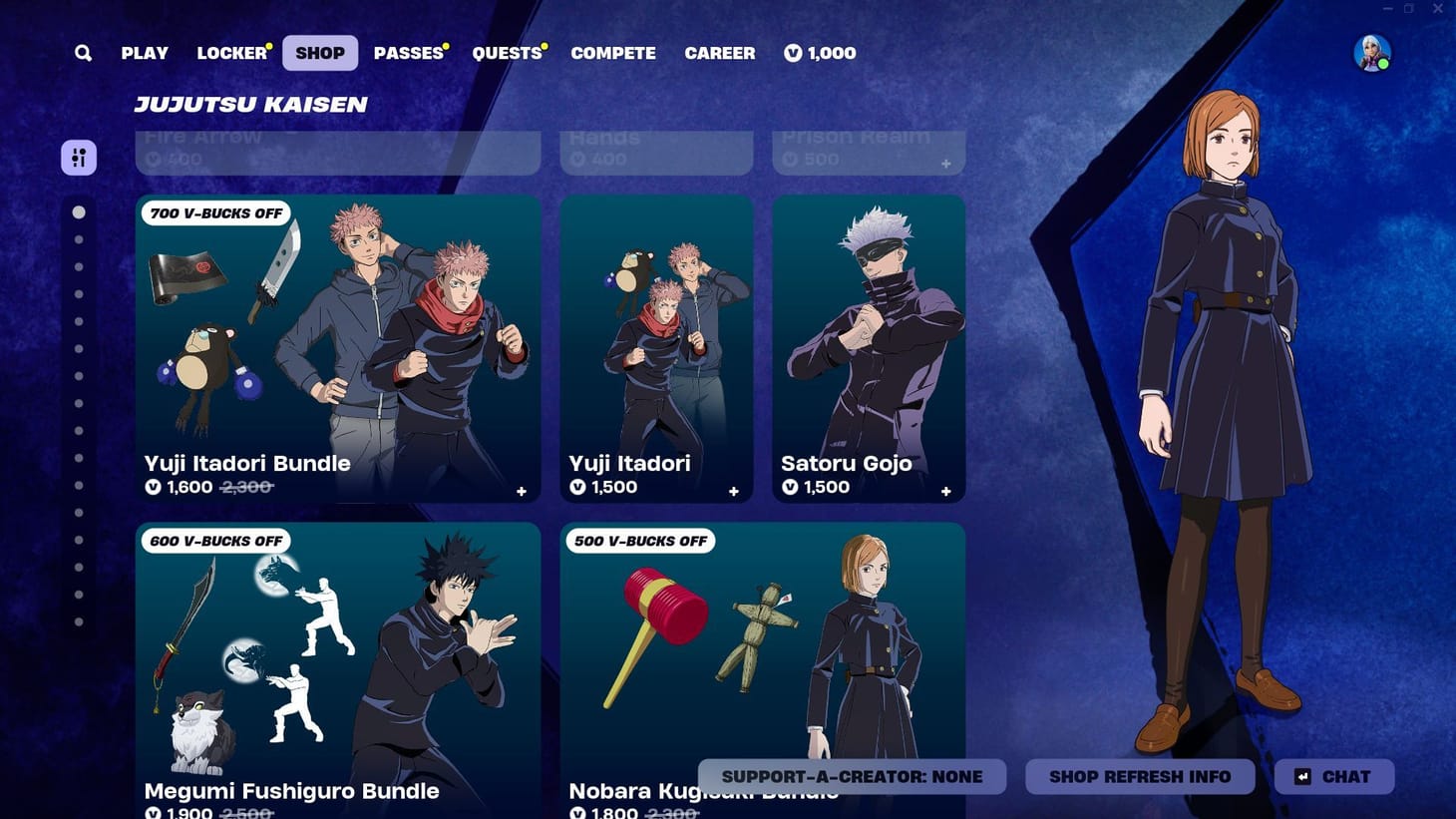 How to get Satoru Gojo, Megumi Fushiguro, and Nobara Kugisaki (Jujutsu ...