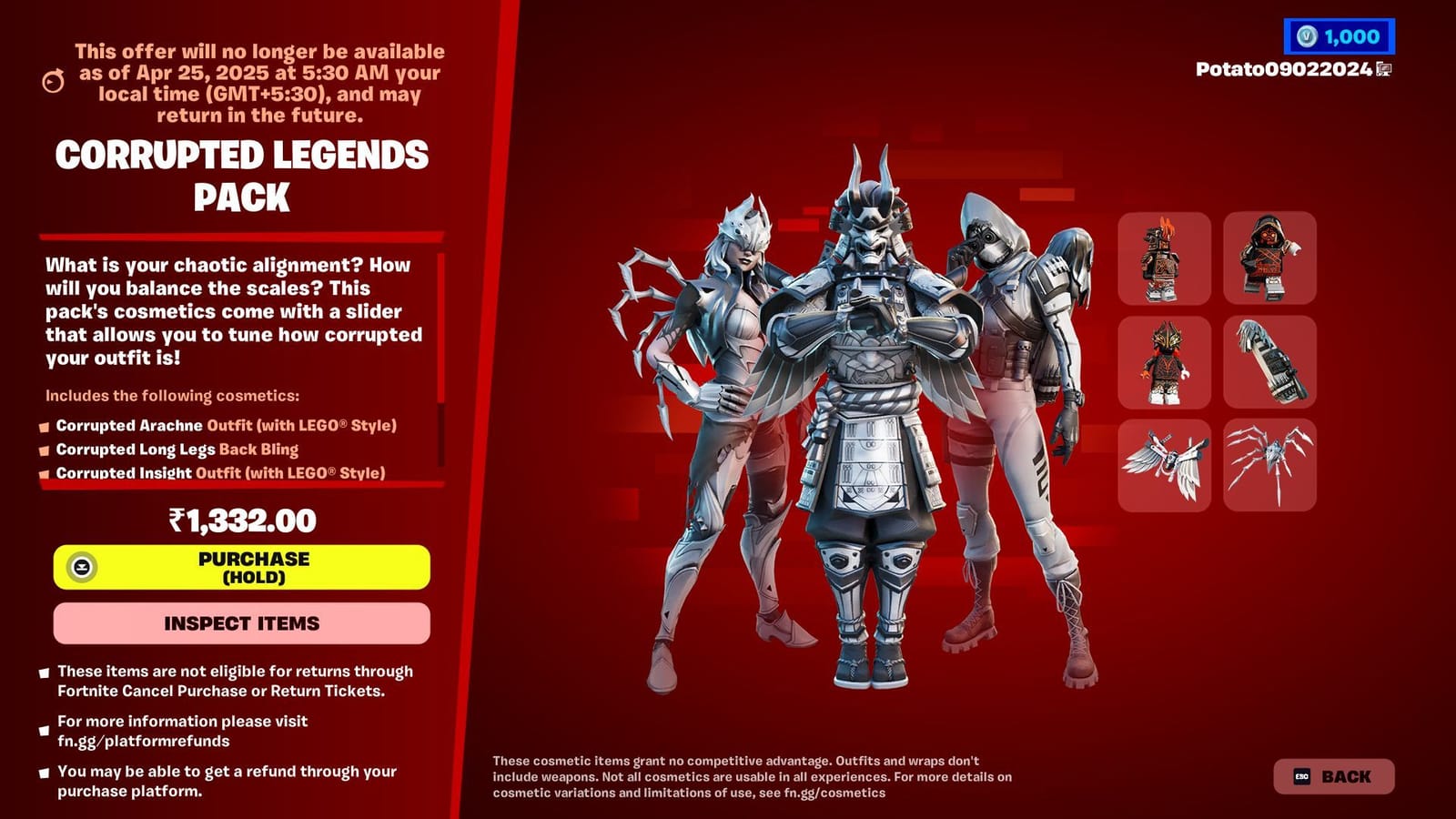 How to get the Corrupted Legends Pack in Fortnite