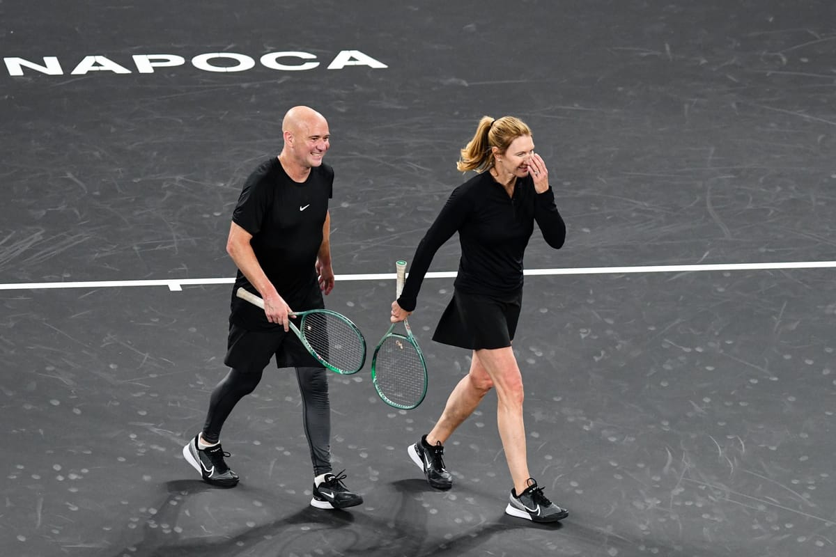WATCH: Steffi Graf adorably corrects husband Andre Agassi after he ...