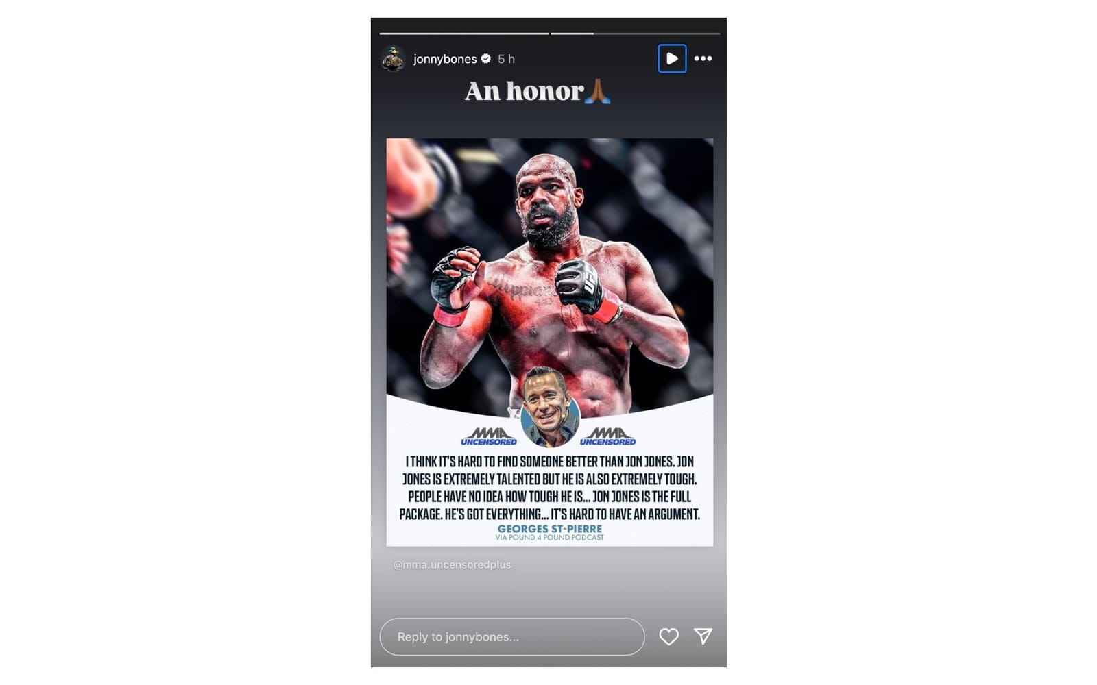 Jon Jones: Jon Jones embraces Georges St-Pierre’s "full package" praise ...