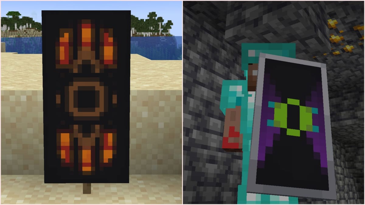 How to use banners and signs as decorations in Minecraft