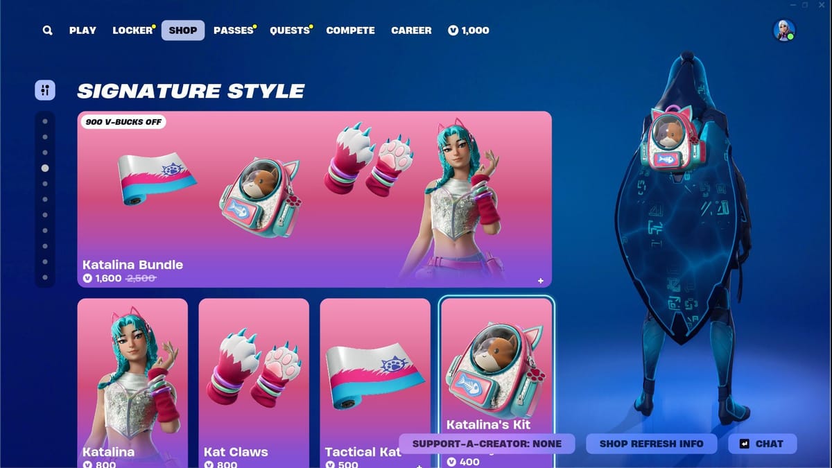 How to get the Katalina skin in Fortnite