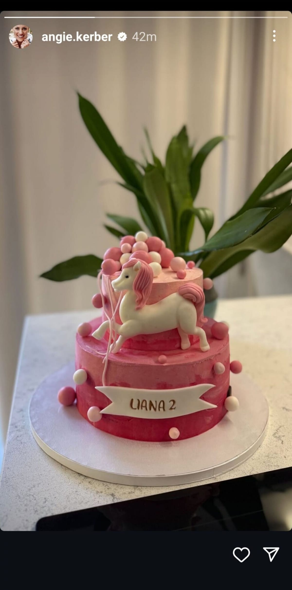 Angelique Kerber sends touching message on daughter Liana's 2nd birthday