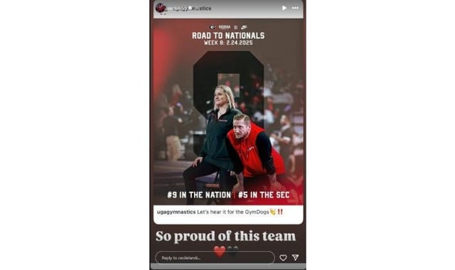 Simone Biles' former coach Cecile Landi reacts as Georgia Gymnastics ...