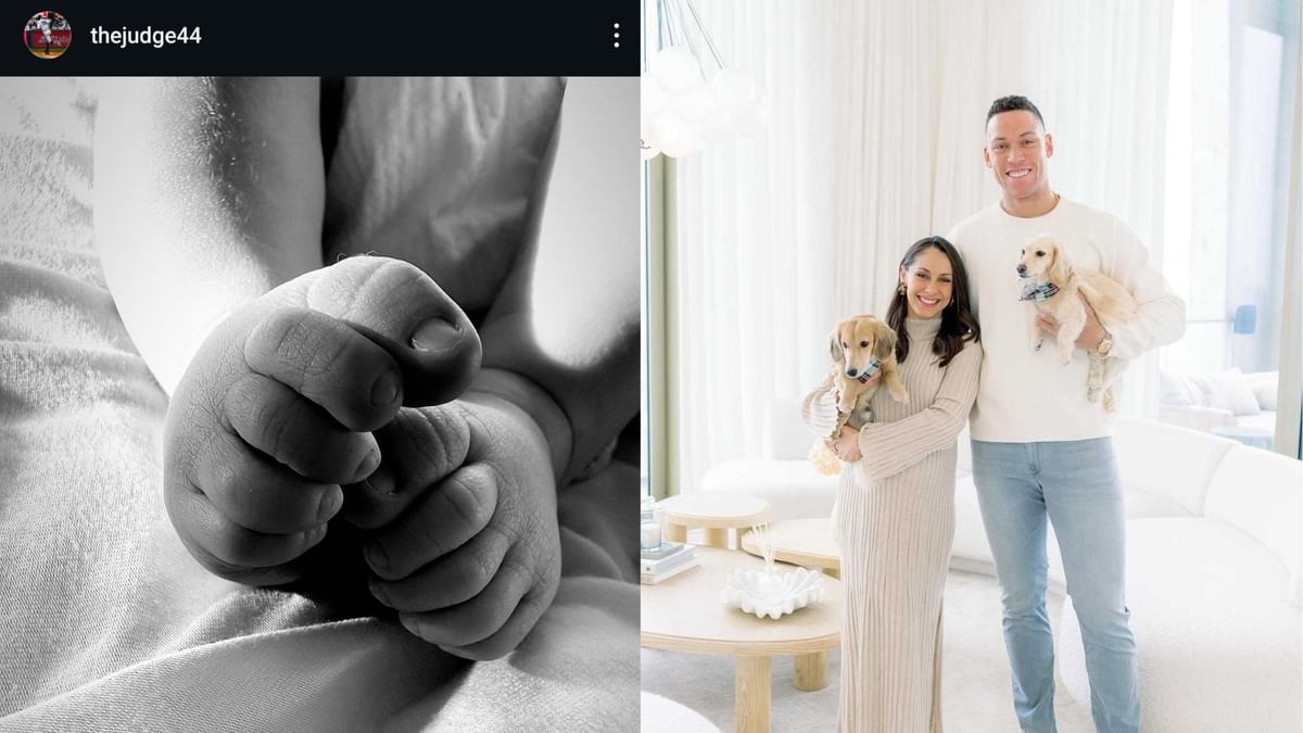 Aaron Judge's wife Samantha drops 3-word reaction after giving birth to baby girl Nora