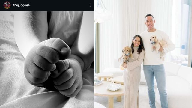Aaron Judge's wife Samantha drops 3-word reaction after giving birth to ...