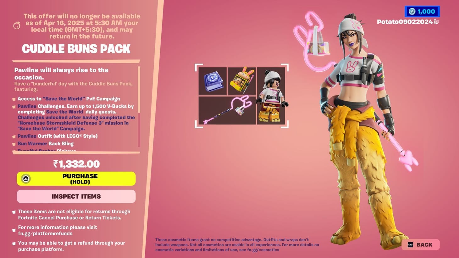 How to get the Cuddle Buns Pack in Fortnite