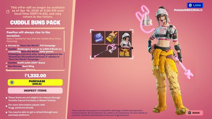How to get the Cuddle Buns Pack in Fortnite