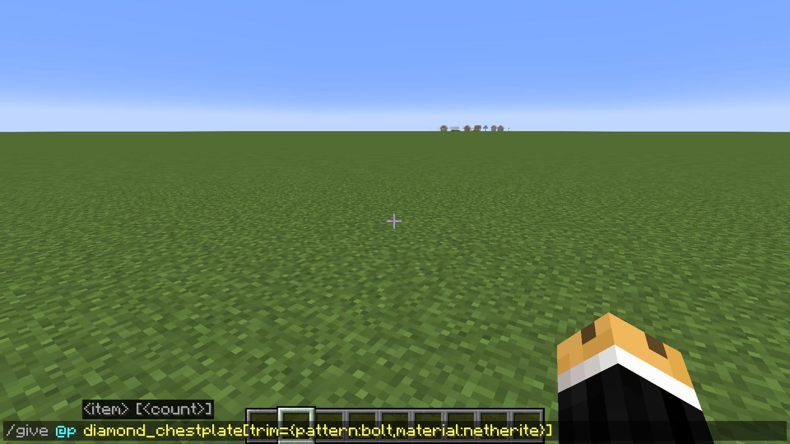 How to get trimmed armor using command in Minecraft