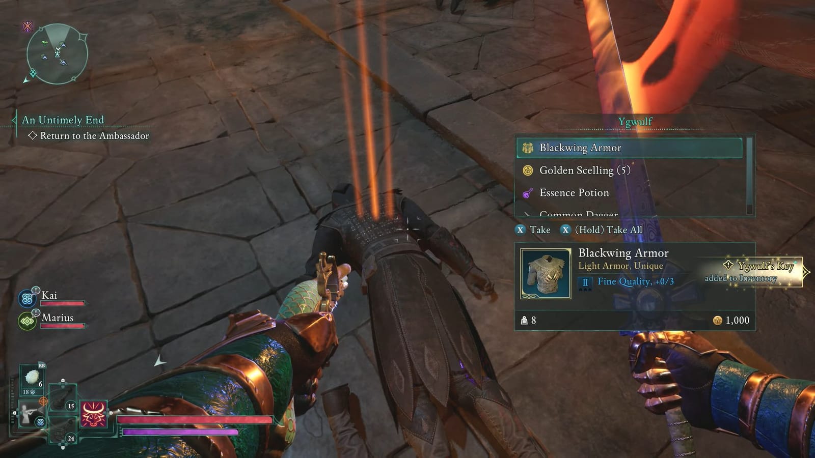 Avowed: How to get the Blackwing armor