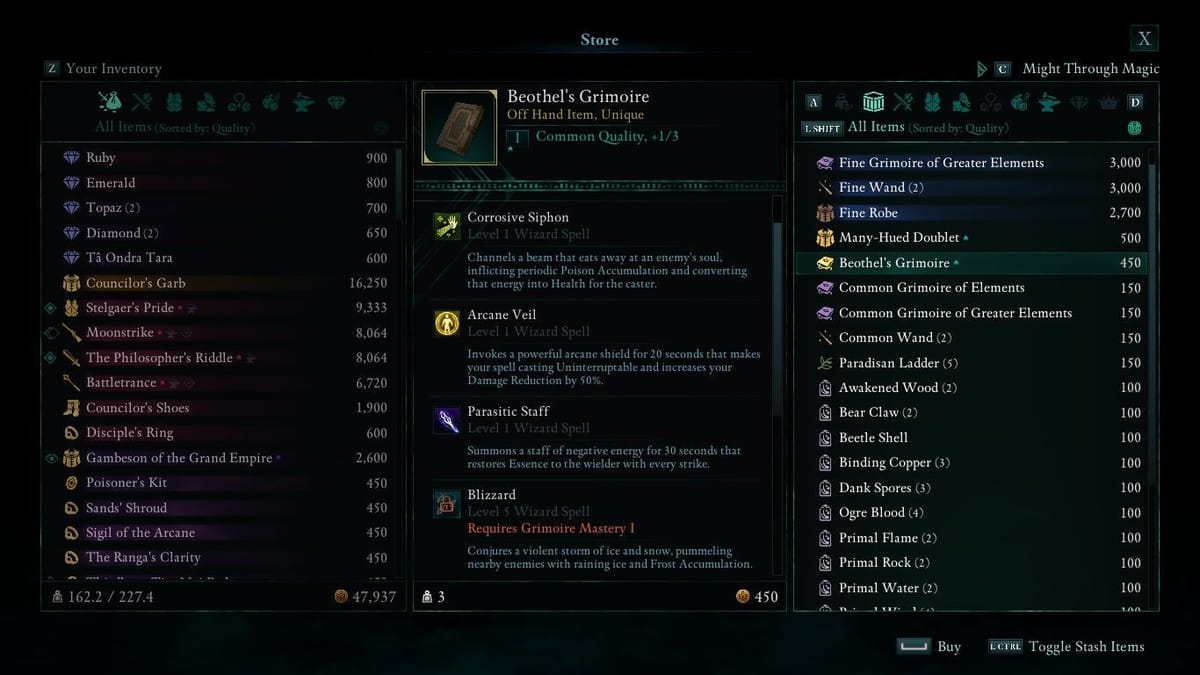 All Unique Grimoires in Avowed, and how to get them