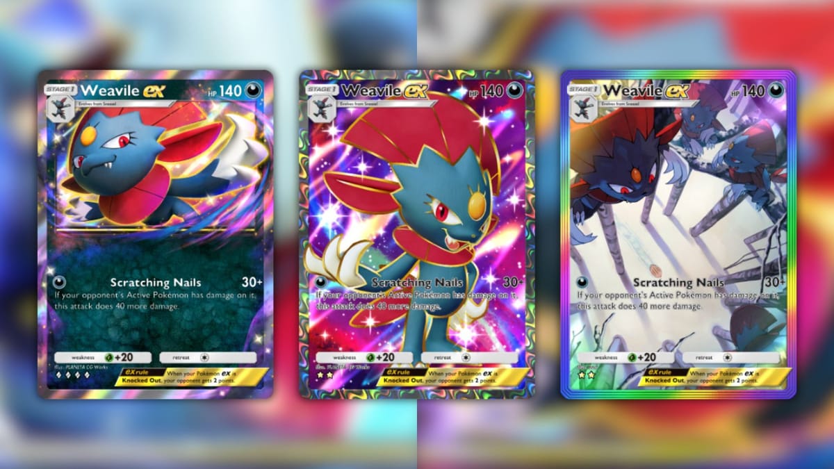 Pokemon TCG Pocket: Best Weavile ex and Darkrai ex deck guide
