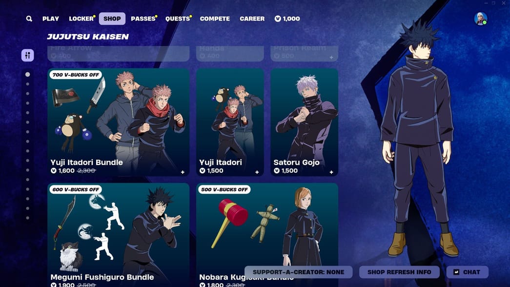 How to get Satoru Gojo, Megumi Fushiguro, and Nobara Kugisaki (Jujutsu ...