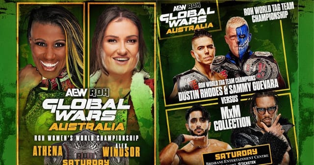 Major debut at AEW ROH Global Wars Australia