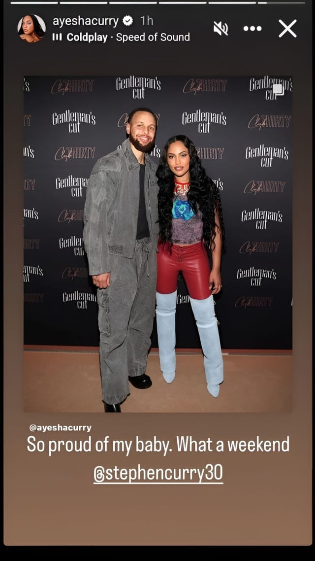 Ayesha Curry shares adorable message to Steph Curry's monumental ...