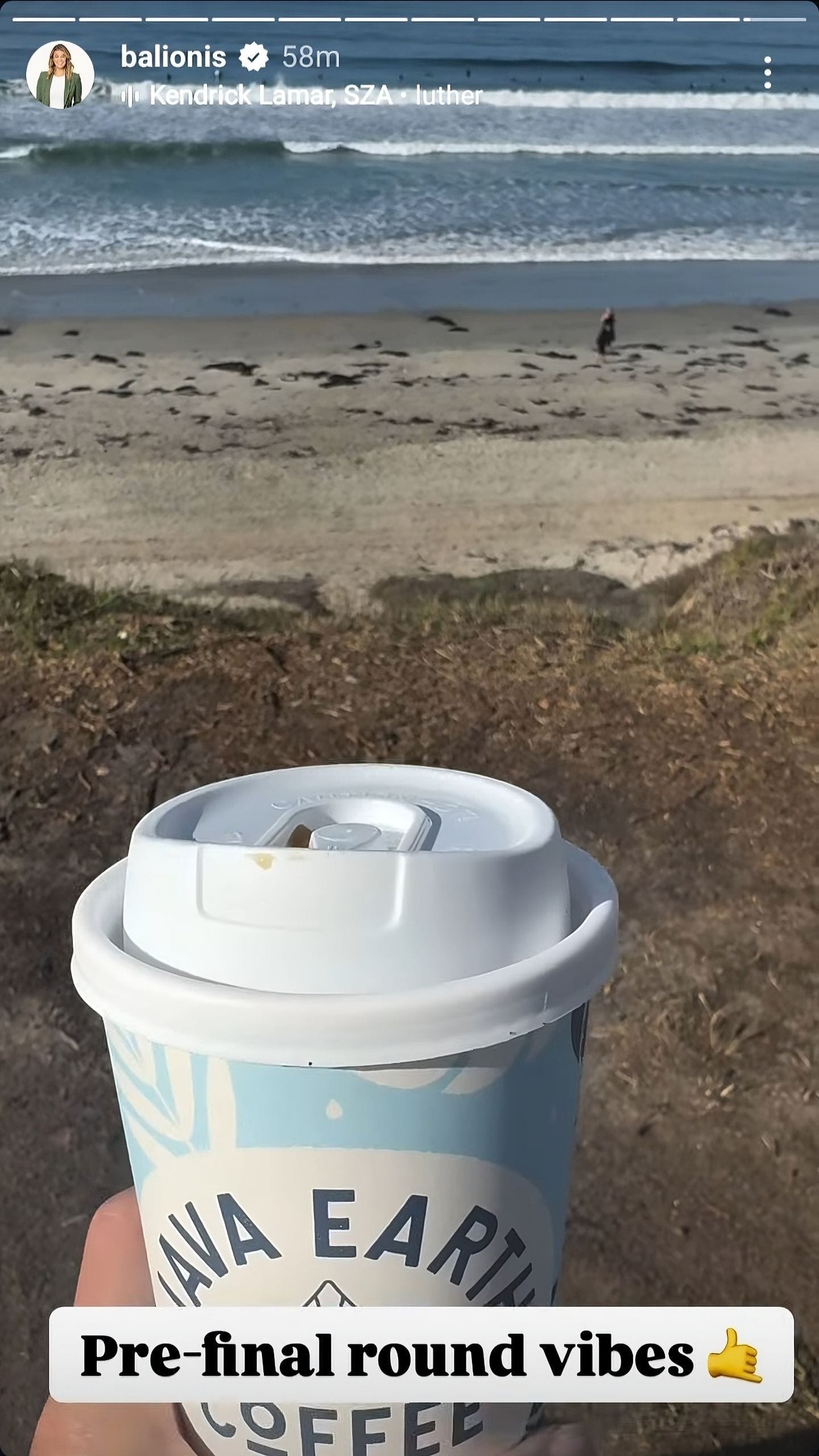 Amanda Balionis shares her "pre-final round vibes" with her 327K ...