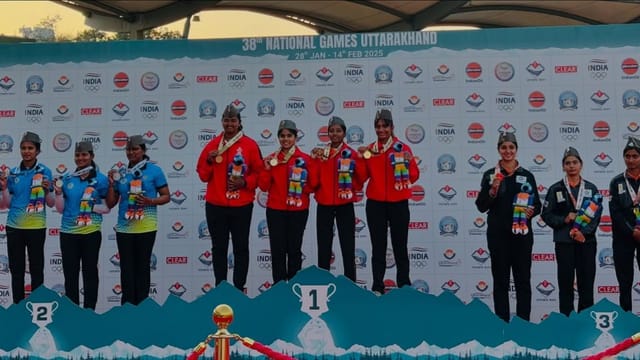 National Games 2025 Archery: Young Maharashtra side stuns Olympian ...