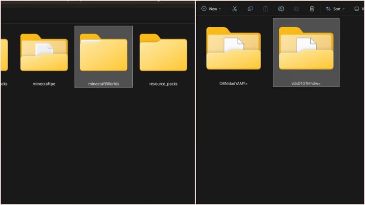 How to find Minecraft Bedrock world file