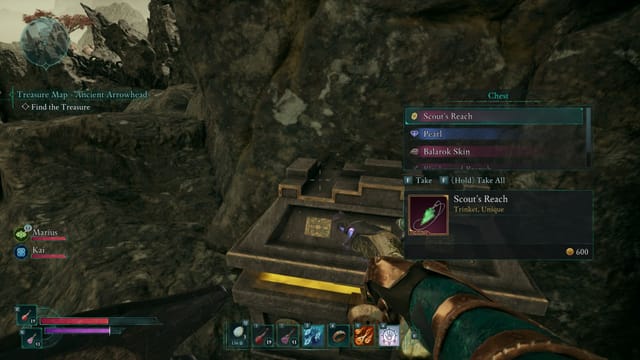 Avowed Treasure Map - Ancient Arrowhead location