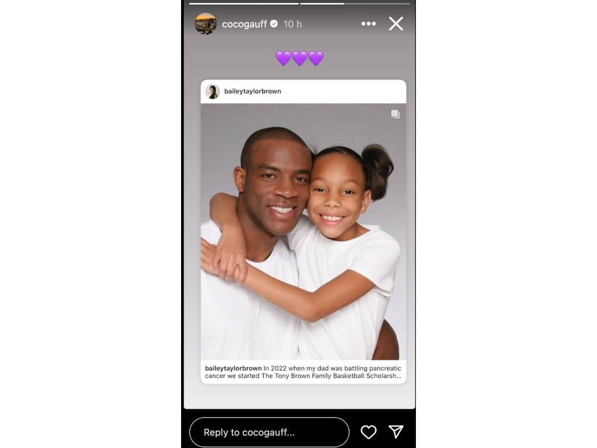 Coco Gauff shows support to friend Bailey Taylor Brown as Bachelor ...