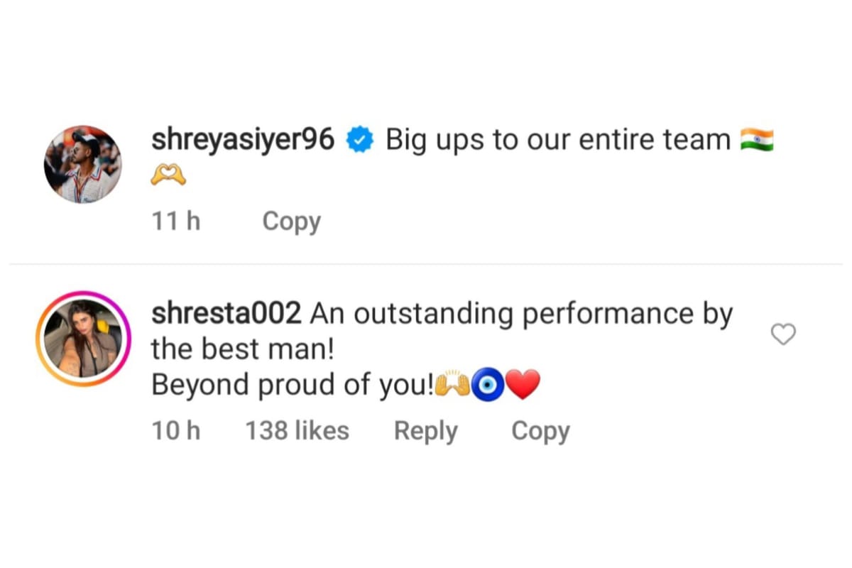“Beyond proud of you” - Sister’s heartfelt reaction to Shreyas Iyer’s ...