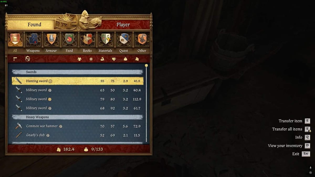 Inventory in Kingdom Come Deliverance 2, explained
