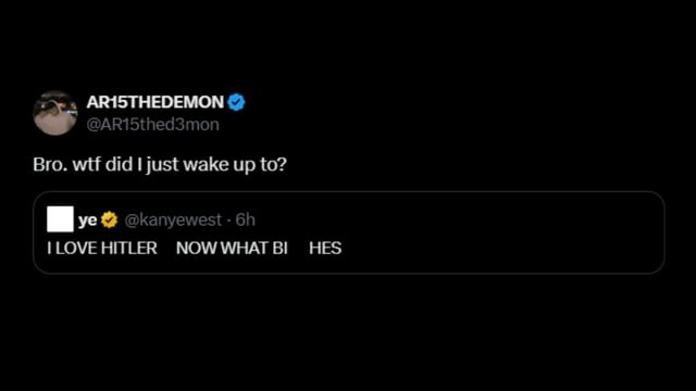 Adin Ross stands up to Kanye West's post on X where the rapper said Hitler was "fresh"