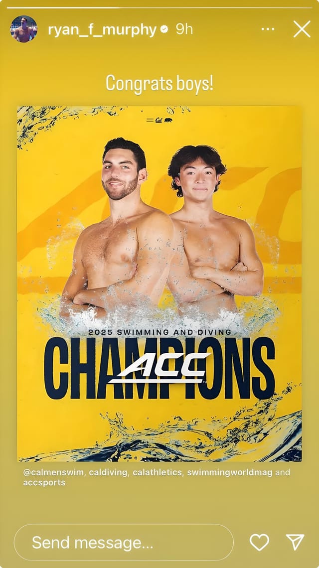 Olympic medalist Ryan Murphy drops two-word reaction on California Men ...