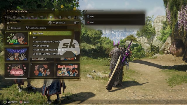 How to use and customize Stickers in Monster Hunter Wilds