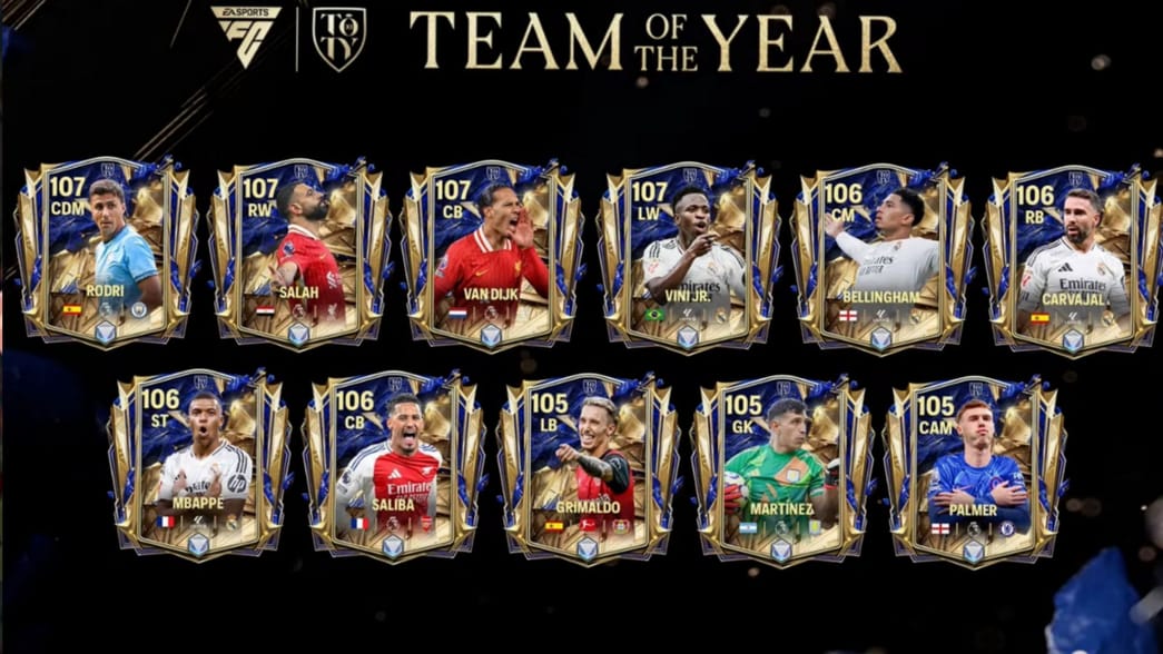 EA Sports announces EA FC Mobile UTOTY 2025 player cards