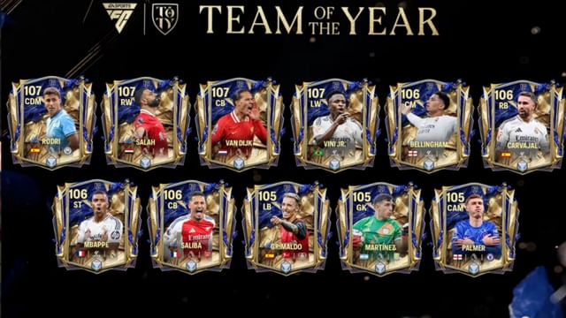 EA Sports announces EA FC Mobile UTOTY 2025 player cards