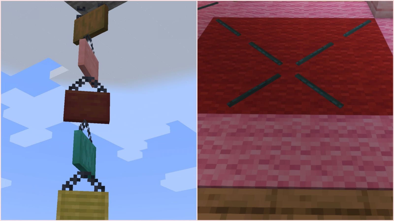 How to use banners and signs as decorations in Minecraft