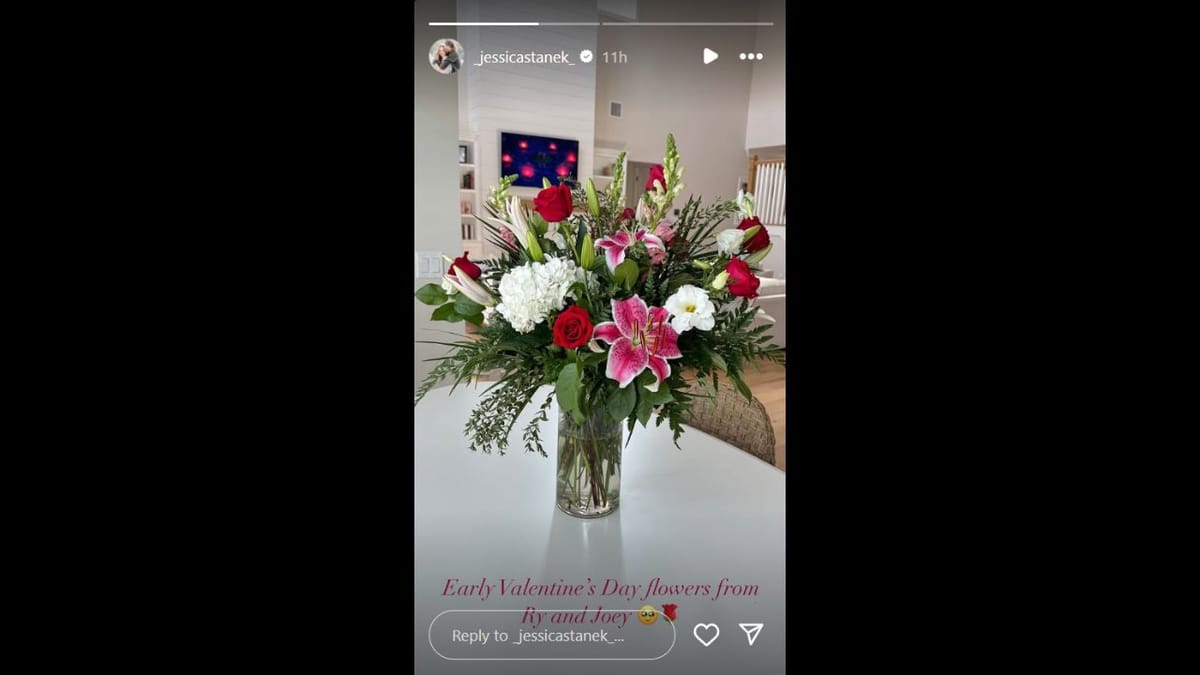 Ryne Stanek's wife Jessica reacts to 'early Valentine's Day' gift from ...