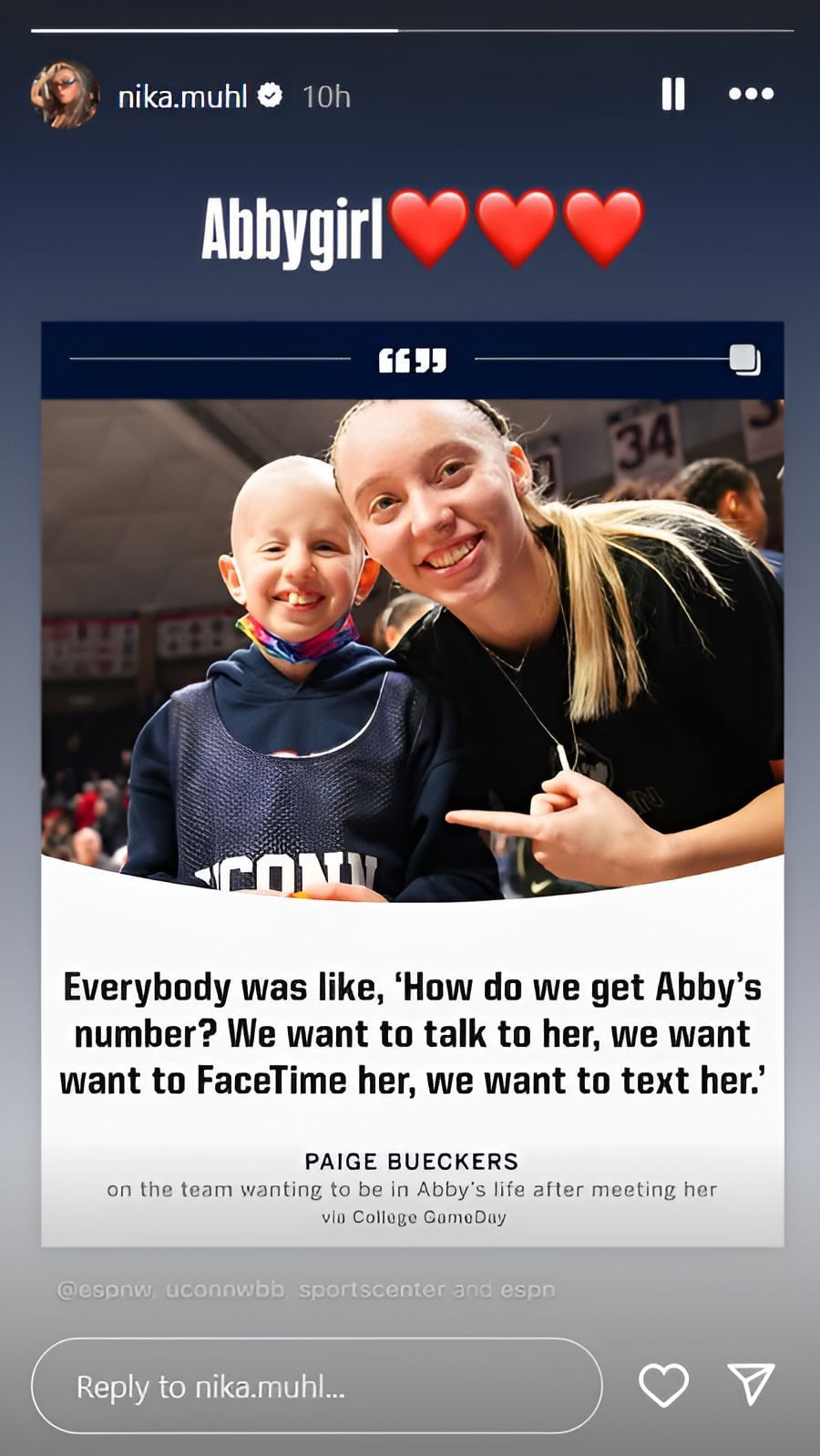 Paige Bueckers: Nika Muhl drops 1-word reaction to Paige Bueckers’ touching moment with late ...