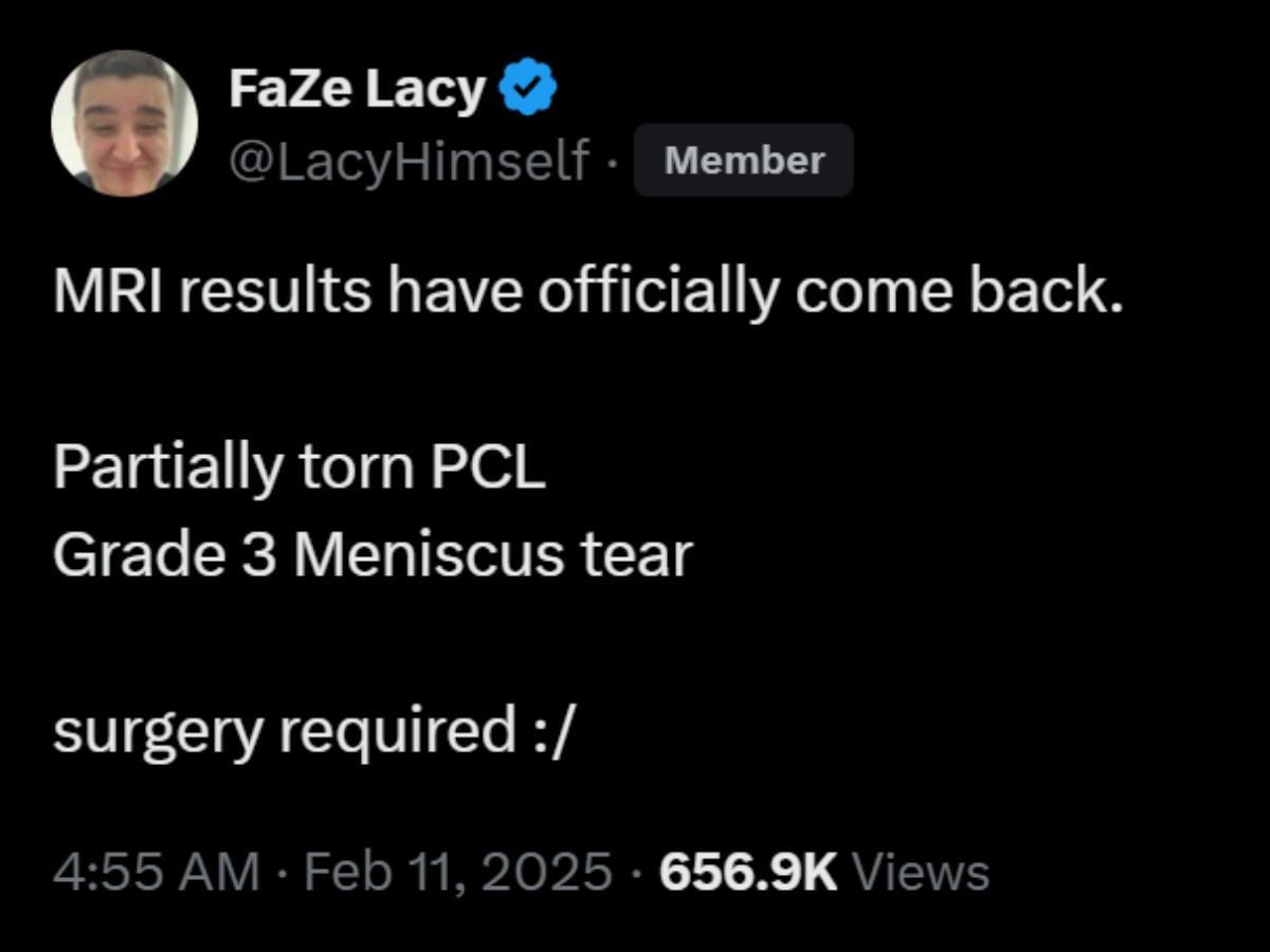 What happened to FaZe Lacy? Streamer discloses he requires surgery ...