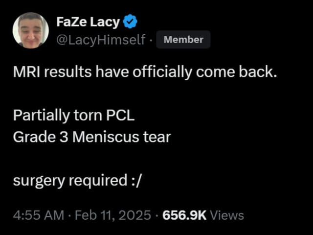 What happened to FaZe Lacy? Streamer discloses he requires surgery ...