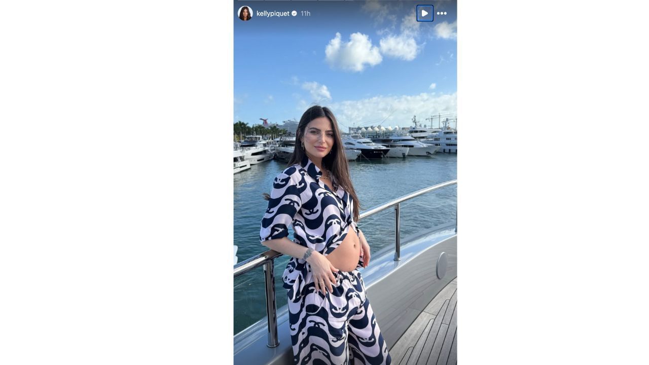 Max Verstappen’s beau Kelly Piquet flaunts baby bump in cozy co-ord set ...