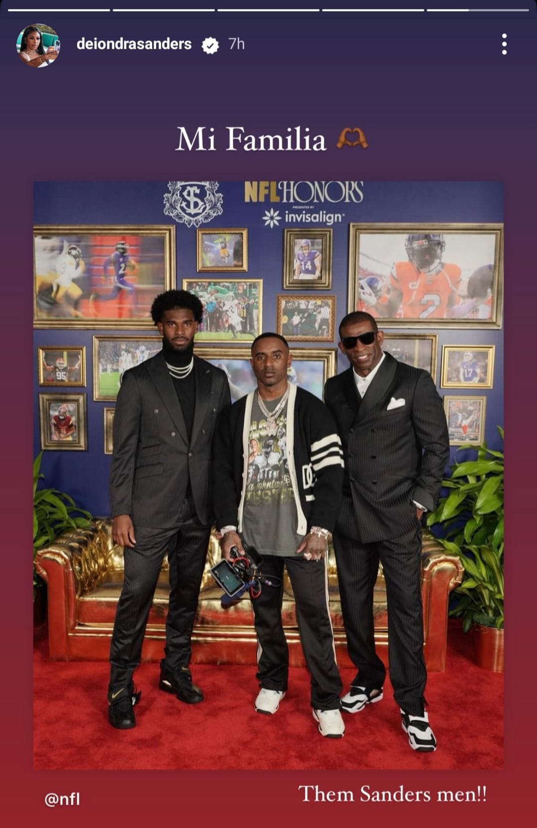 "Them Sanders men" - Deion Sanders's daughter Deiondra Sanders gushes ...