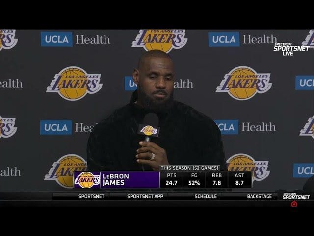 LeBron James makes his feelings crystal clear on Lakers' emotional ...