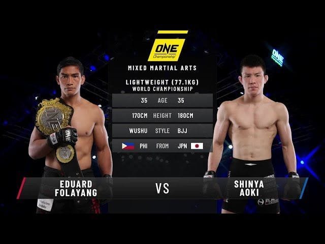ONE 172: “It brings back a lot of memories” - Eduard Folayang on chance to fight Shinya Aoki ...