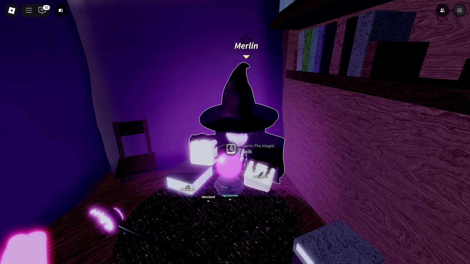 Where is Merlin in Fisch?