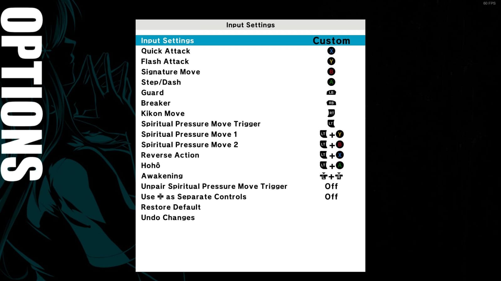 All Bleach Rebirth of Souls graphics settings and controls