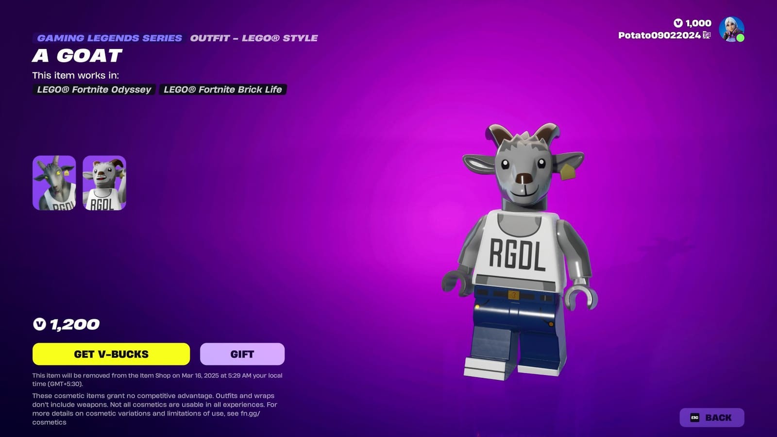 How to get the GOAT skin in Fortnite