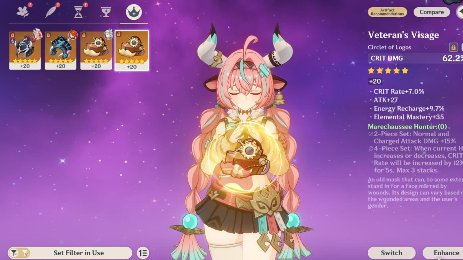 Best artifacts for Varesa: Genshin Impact: Best artifacts for Varesa