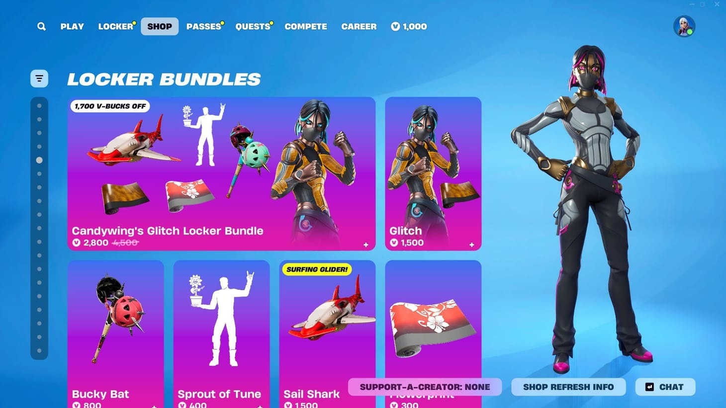 How to get Candywing's Glitch Locker Bundle in Fortnite