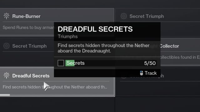 How to quickly complete the Dreadful Secrets triumph in Destiny 2
