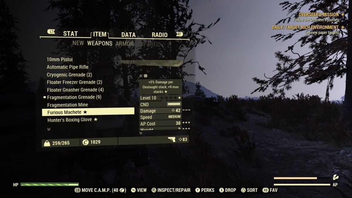 Fallout 76: Why and how you should use the new Onslaught mechanic