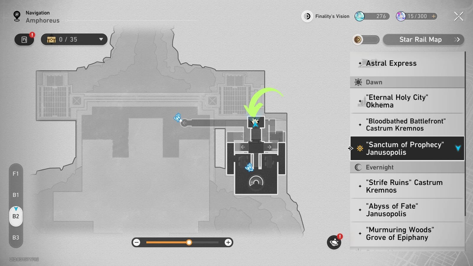 Honkai Star Rail: Sanctum of Prophecy Janusopolis Golden Scapegoat guide